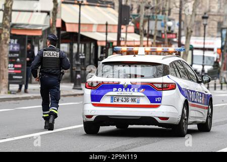Illustration picture shows a policeman, police officer or gendarme from ...