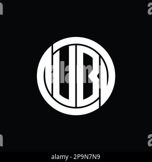 UB Logo monogram abstract inside circle stripe vector images design template Stock Photo - Alamy