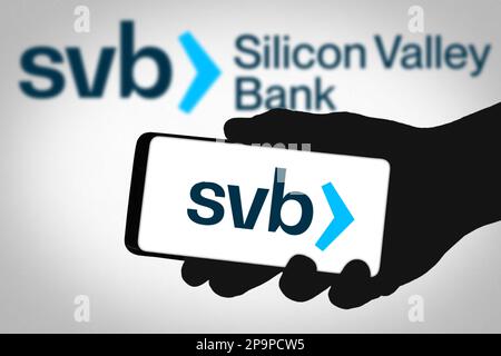 Silicon Valley Bank SVB - smartphone application Stock Photo - Alamy