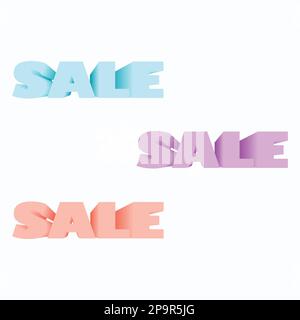 Sale 3d Text Stock Vector Image & Art - Alamy