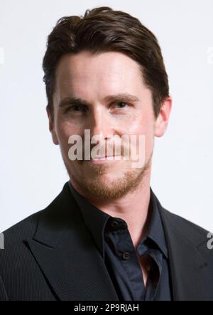 Actor Christian Bale poses for portrait in Las Vegas on Thursday, March ...