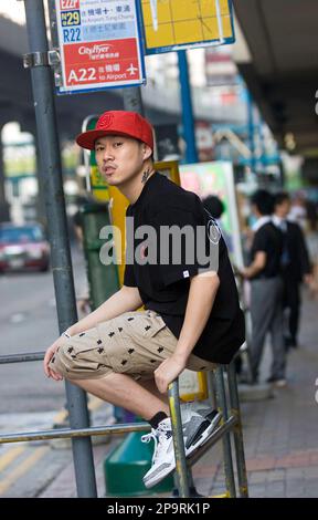 American-born-Chinese rapper MC Jin poses for a photograph during an ...