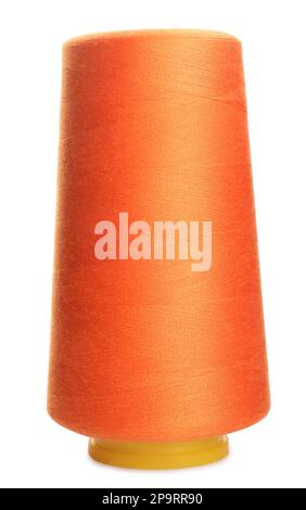 A roll of synthetic orange thread Stock Photo - Alamy