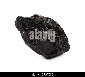 One sweet dried prune isolated on white Stock Photo - Alamy