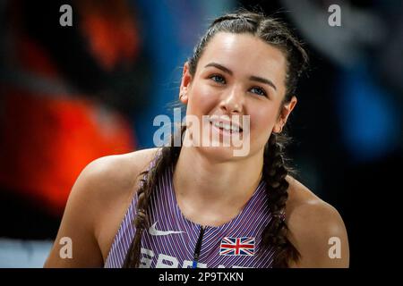 Istanbul, Turkey, 4 March 2023. Isabelle Boffey of Great Britain reacts ...