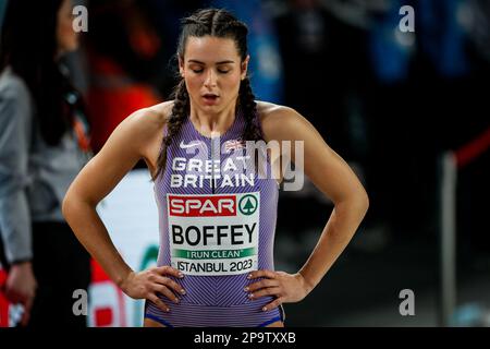 Istanbul, Turkey, 4 March 2023. Isabelle Boffey of Great Britain reacts ...