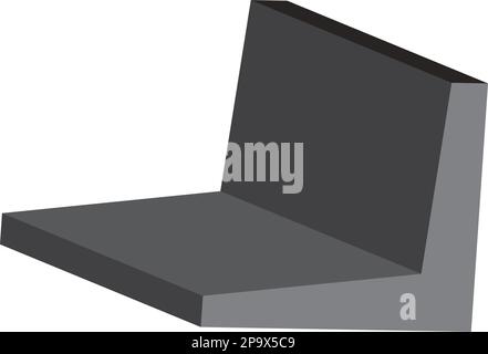 steel metallurgical beam profile symbol vector icon illustration Stock ...