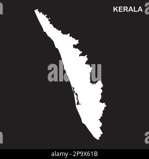 INDIA or KERALA state map icon.vector illustration symbol design Stock ...