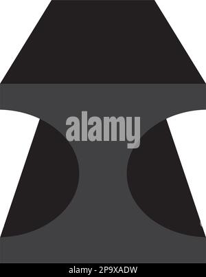 steel metallurgical beam profile symbol vector icon illustration Stock ...