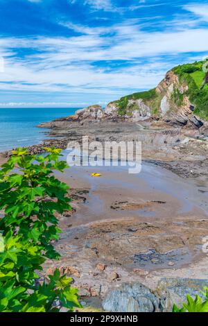 Combe Martin Devon UK Harbor Harbour Beach Stock Photo - Alamy