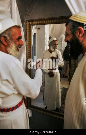 Jerusalem Israel. A tailor in the jewish quarter Stock Photo - Alamy