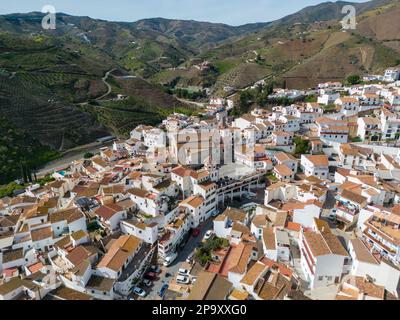 municipality of El Borge in the Axarquia region of Malaga, Spain Stock ...