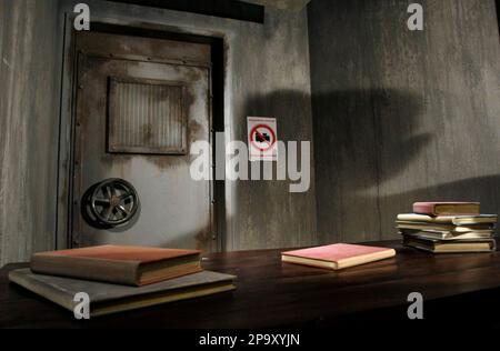 A wax figure of former German dictator Adolf Hitler is displayed, at ...