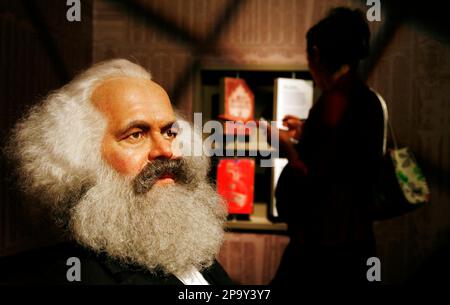 Karl Marx wax figure in Madame Tussaud's museum Stock Photo - Alamy