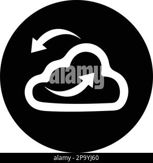 Cloud synchronization icon. Beautiful design and fully editable vector ...