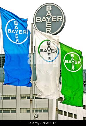 Flags of Bayer AG Stock Photo - Alamy
