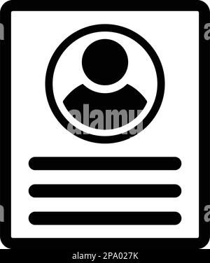 Employee Profile icon. Flat style vector EPS use in infographics,web ...