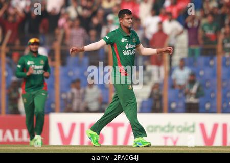 Nasum Ahmed during Bangladesh-England 1st T20I match of three match ...