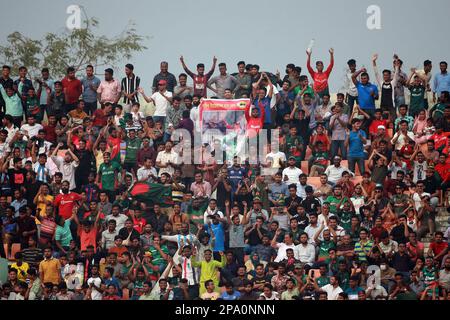 Spectators during Bangladesh-England 1st T20I match of three match ...