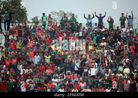 Spectators during Bangladesh-England 1st T20I match of three match ...