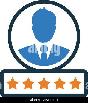 Profile, employee ranking icon. Fully editable vector EPS use for ...
