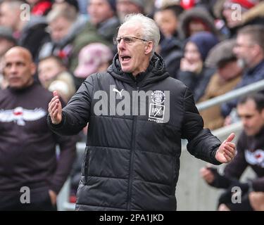 Mick McCarthy Manager of Blackpool reacts after Chris Maxwell #1 of ...