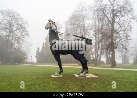 Musengaul Sculpture at Heidelberg Castle Gardens (Hortus Palatinus ...