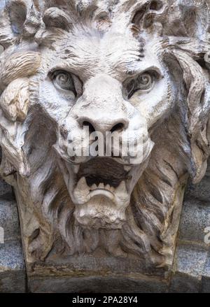 Italy, Turin. Made of stone and located on a marble arch, aroud 300 ...