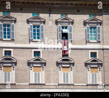 Vatican, Sunday Angelus prayer in St. Peter s Square. Before the prayer ...