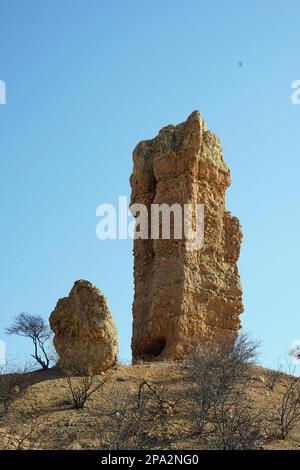 Finger Cliff, Ugab Valley, Ugab Terraces, Republi, Vingerklip, Rock ...