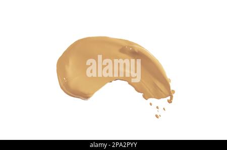 Correcting smear of concealer, isolated on a white background Stock ...