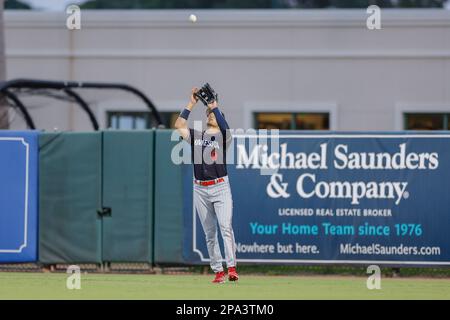 Minnesota Twins left fielder Trevor Larnach (9) during a baseball game ...