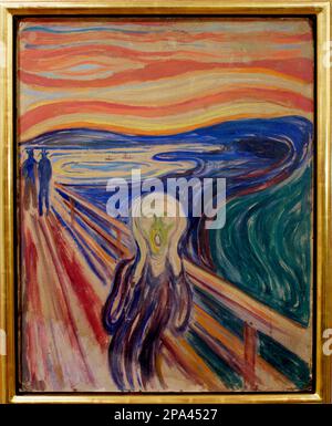 Edvard Munch The Scream, 1910 (Munch Museum Stock Photo - Alamy