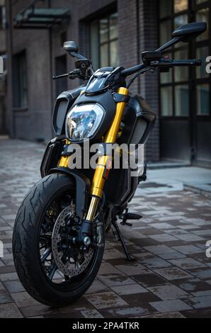 the front part of a sports motorcycle Stock Photo - Alamy