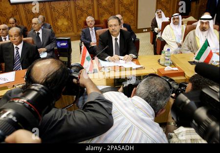 Foreign Ministers left to right: Sheik Mohammed al-Salim al-Sabah of ...