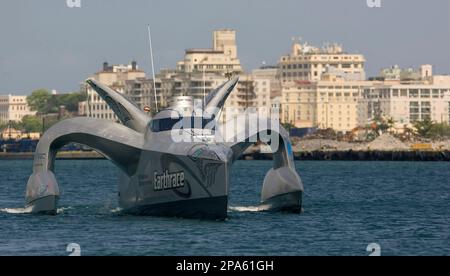 Earthrace speed boat Stock Photo - Alamy
