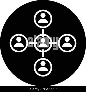 Hierarchy in company or organizational chart with people icons. Men and ...