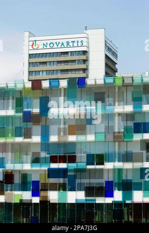Switzerland, Basel, Novartis Campus, building of the architects Diener ...