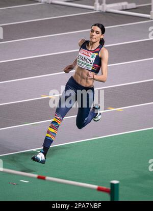 Daniela Stanciu of Romania competing in the women’s high jump final at ...