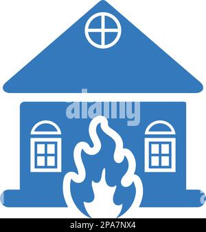 blaze fire glyph icon vector illustration Stock Vector Image & Art - Alamy