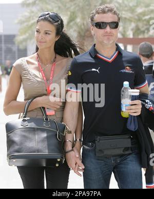 David Coulthard and girlfriend Karen Minier heading to The Bluebird ...