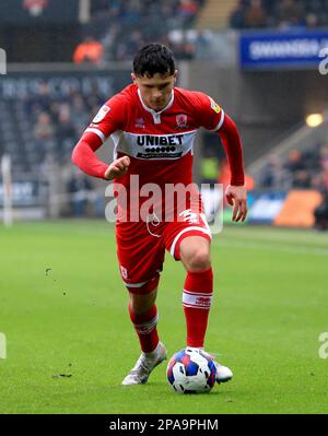 Middlesbrough's Ryan Giles during the Sky Bet Championship match at ...