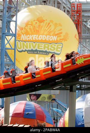 Nickelodeon Universe amusement park at Mall of America in Bloomington ...