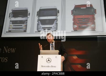 New Mercedes Benz Actros Trucks at the International Motor Show for ...