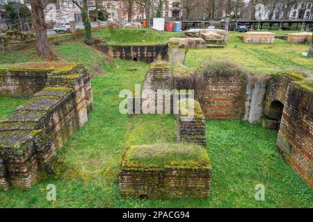 Barbara Baths - Roman Baths Complex Ruins - Trier, Germany Stock Photo ...