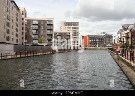 Commercial Buildings and Housing, Roath Basin in Cardiff Docks Bay ...