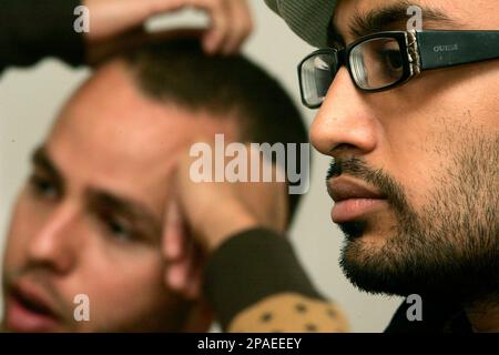 British band Mattafix, Marlon Roudette, left, and Preetesh Hirji pose ...