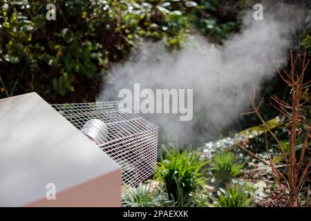 External oil-fired condensing boiler Stock Photo - Alamy