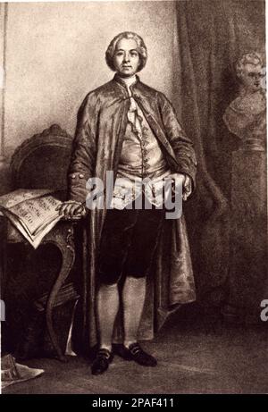 The celebrated german music composer Gluck , Cristoph Willibald Ritter ...