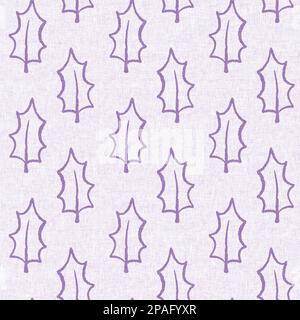 Gender neutral purple botanical foliage seamless raster background ...